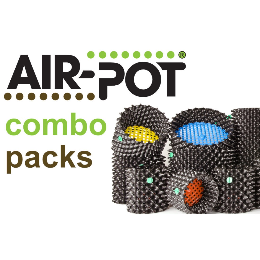 Air-Pot ® Combo Pack 6C: One 20 L and Three 38 L Air-Pot Containers