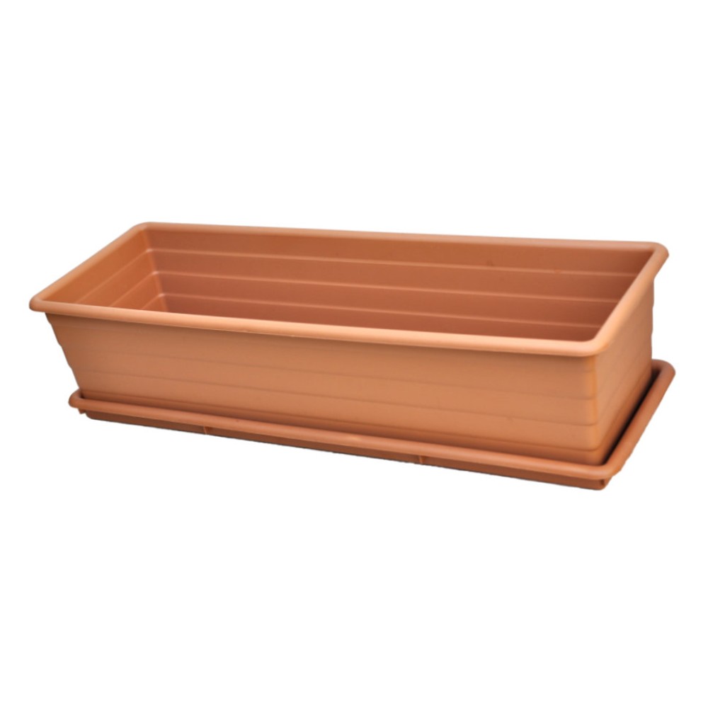 Terracotta 500 mm Window Box With Saucer - From 1 Unit