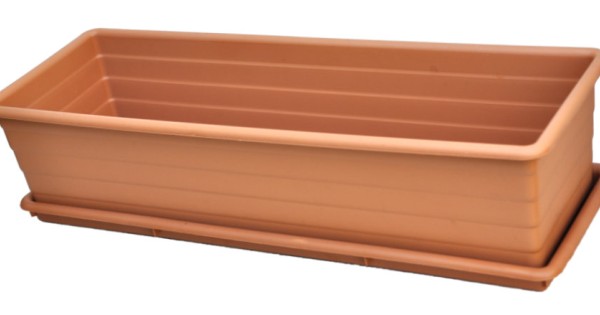 Terracotta 500 mm Window Box With Saucer - From 1 Unit
