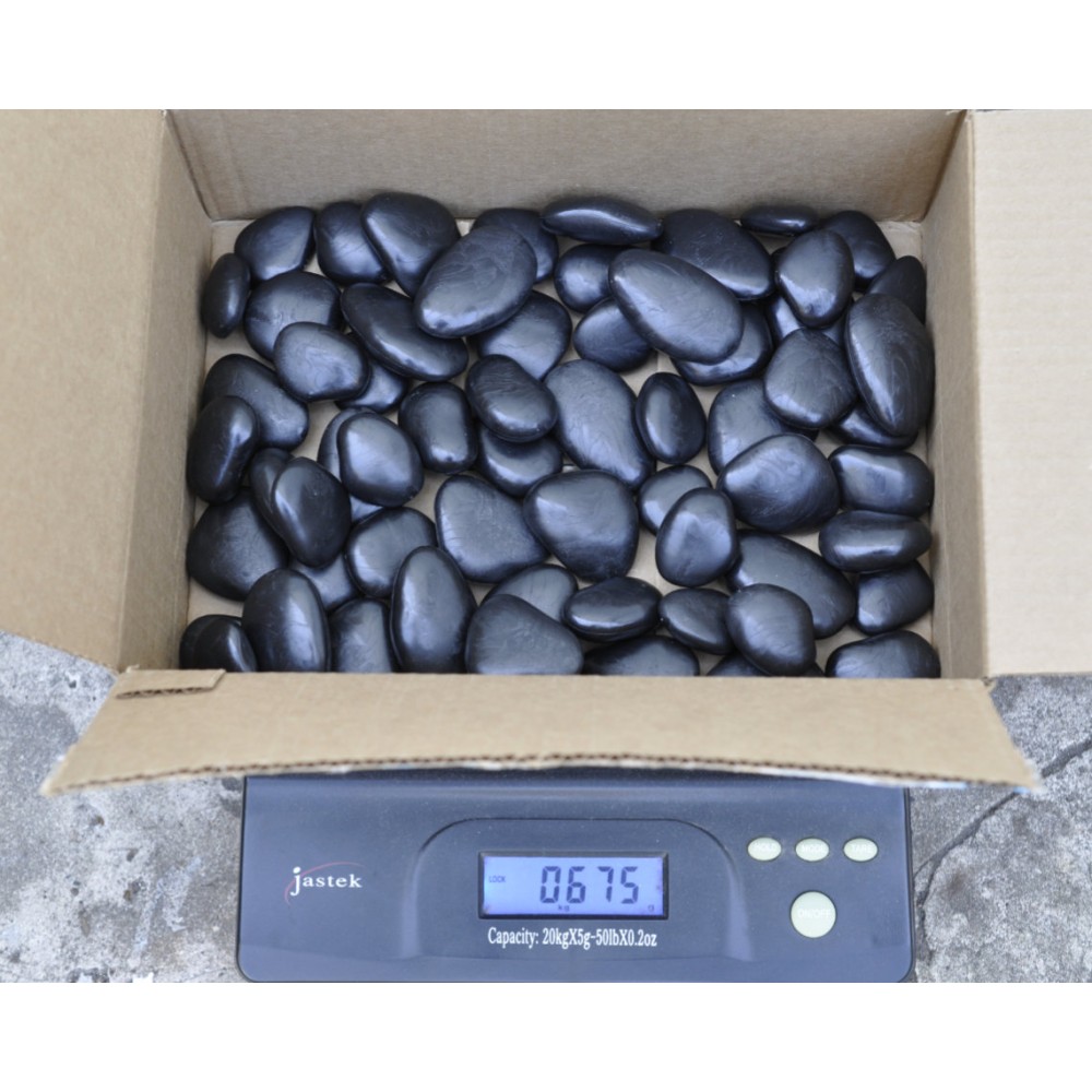 "EnviroPebbles" - Decorative Black Pebbles for Pots, Window Boxes and ...